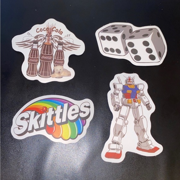 Coca Cola | Art | 4 Decal Stickers Cocacola 2 Dices 3 Skittles 4 ...